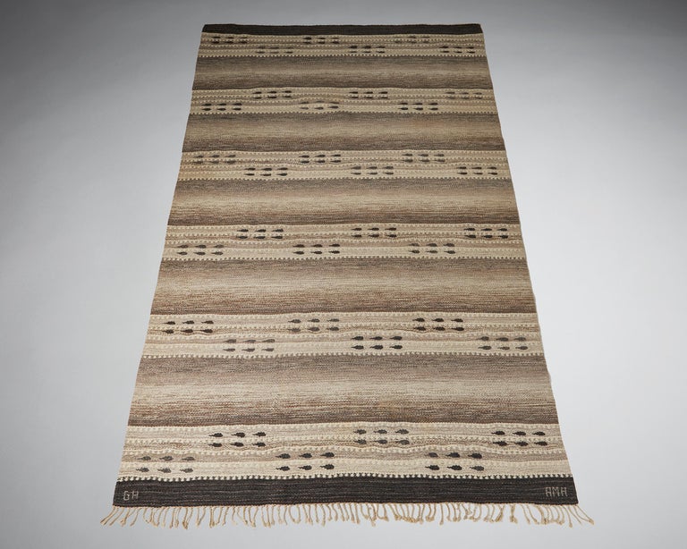 Rug Designed by Anna Maria Hoke, Sweden, 1950 For Sale at 1stDibs