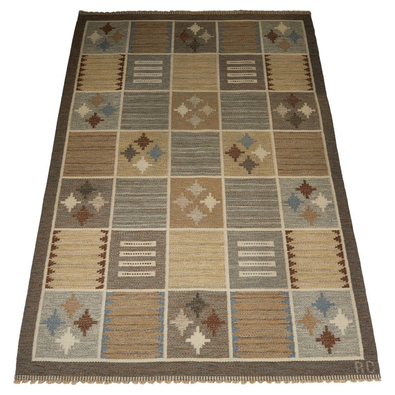 Rug Designed by Rakel Carlander, Sweden, 1950's at 1stDibs