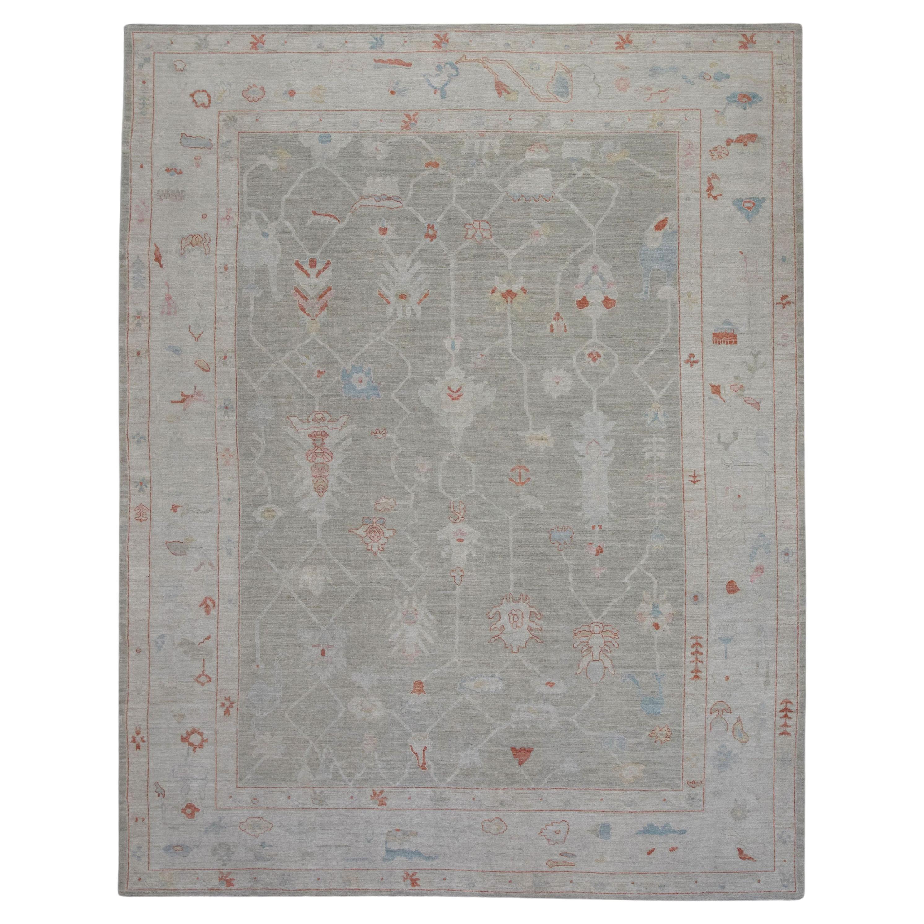 Rug and Kilim's 21st Century Oushak Inspired Design Rug Green and ...