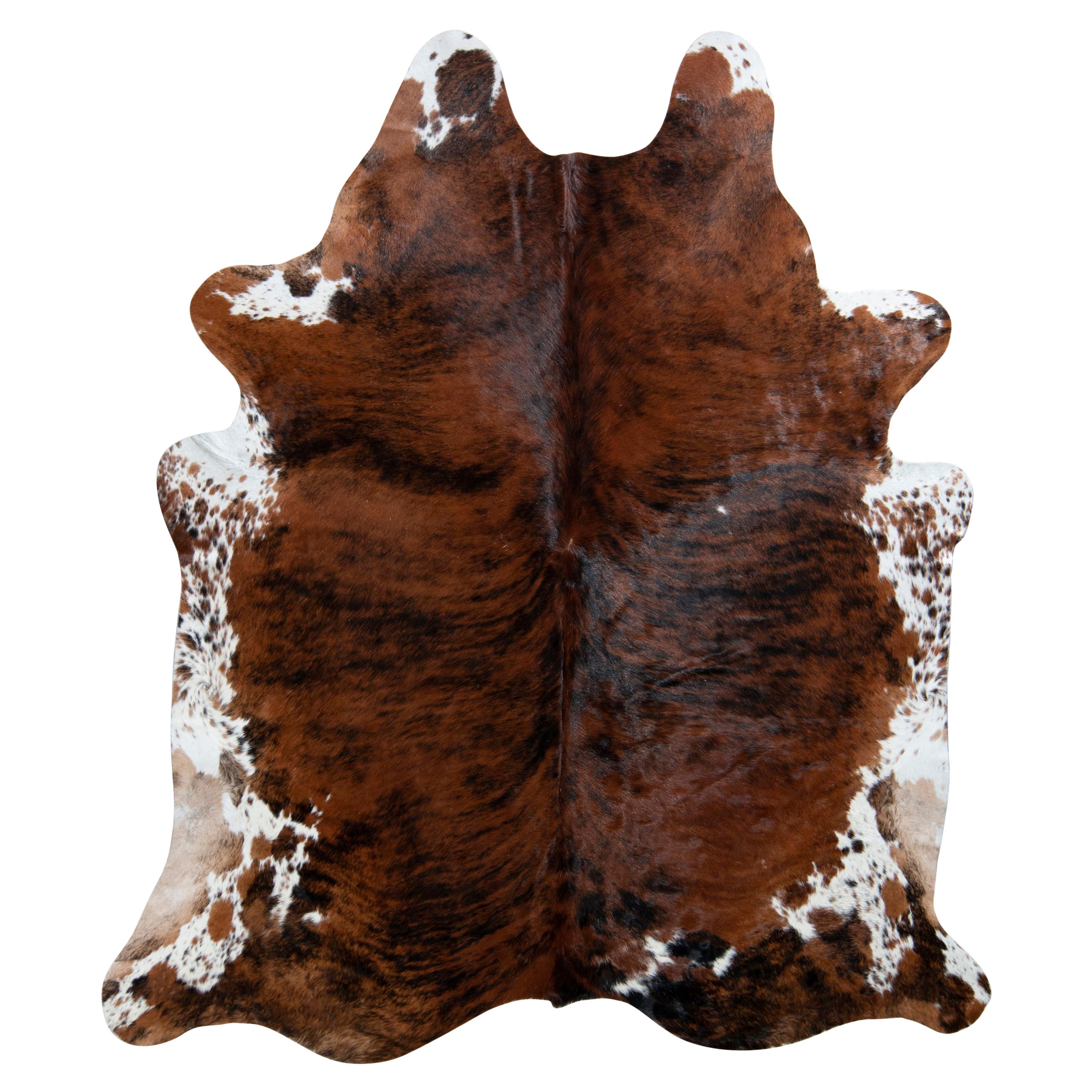 Rug and Kilim’s Contemporary Cowhide Rug in White and Black For Sale at ...