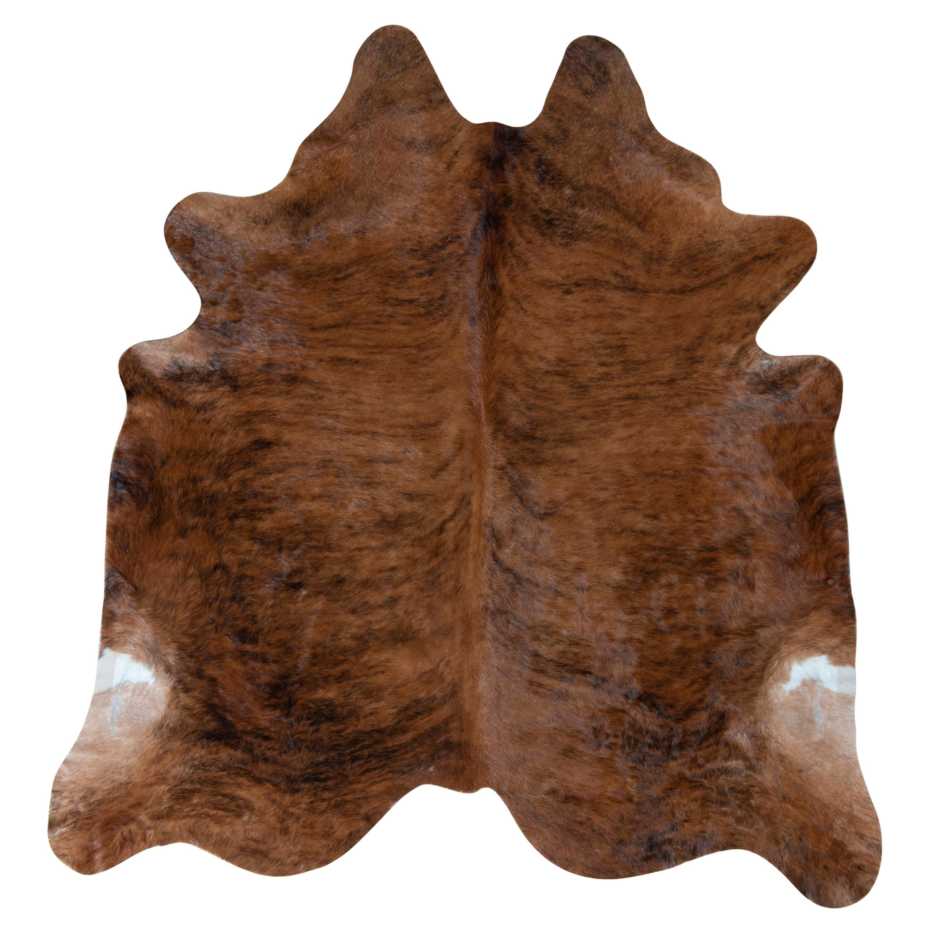 Rug and Kilim’s Contemporary Cowhide Rug in White and Beige-Brown at ...