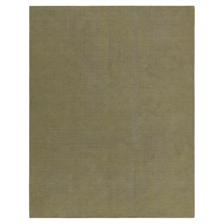 Rug and Kilim’s Contemporary Rug in Chartreuse Green with Subtle ...