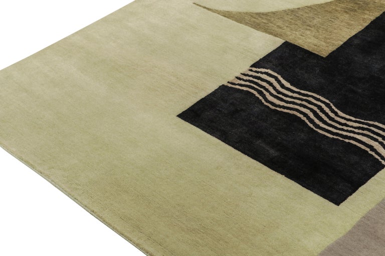 Rug and Kilim’s French Art Deco Style Rug with Polychromatic Geometric ...