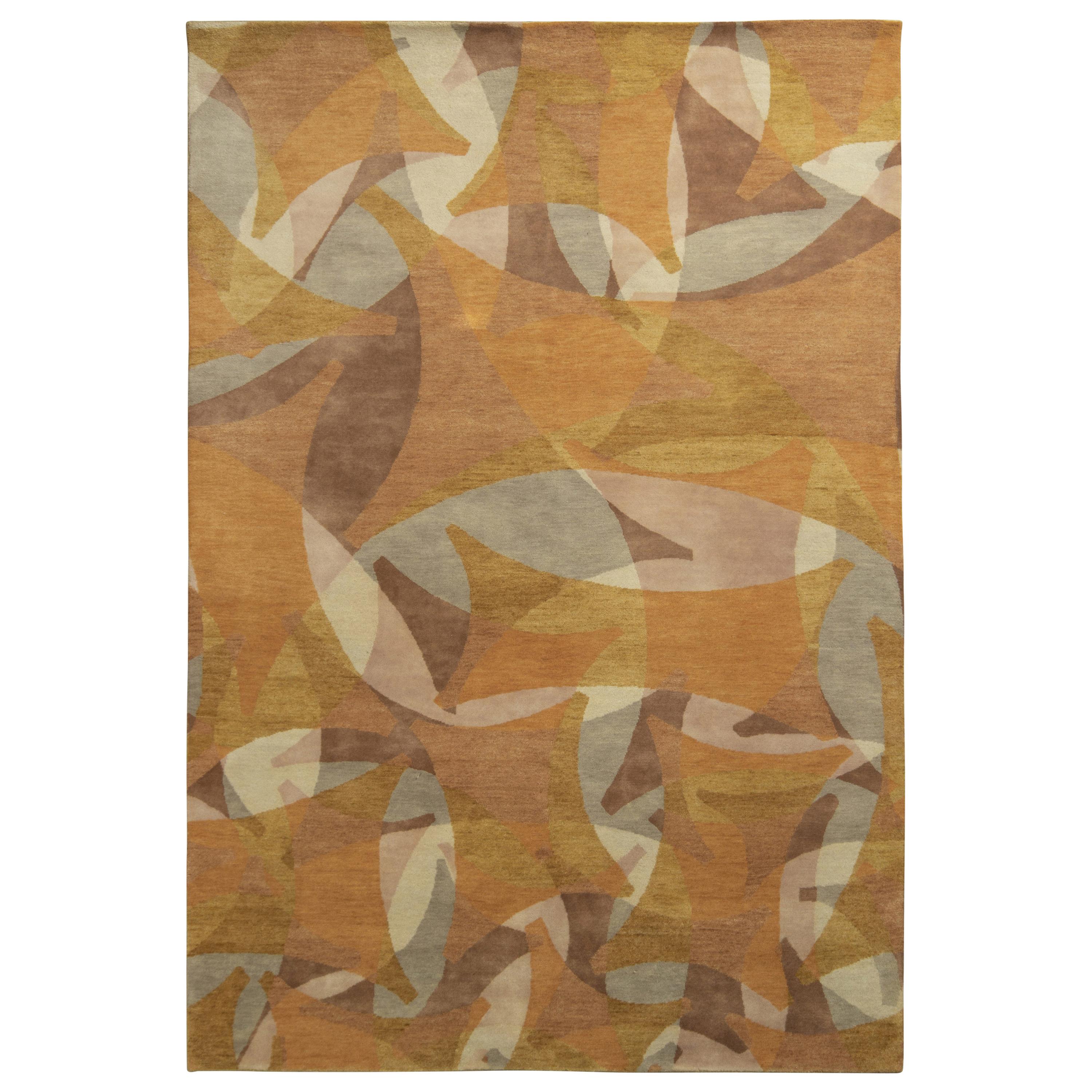 Mid Century Modern Rug Orange - 1,574 For Sale on 1stDibs | mid century ...
