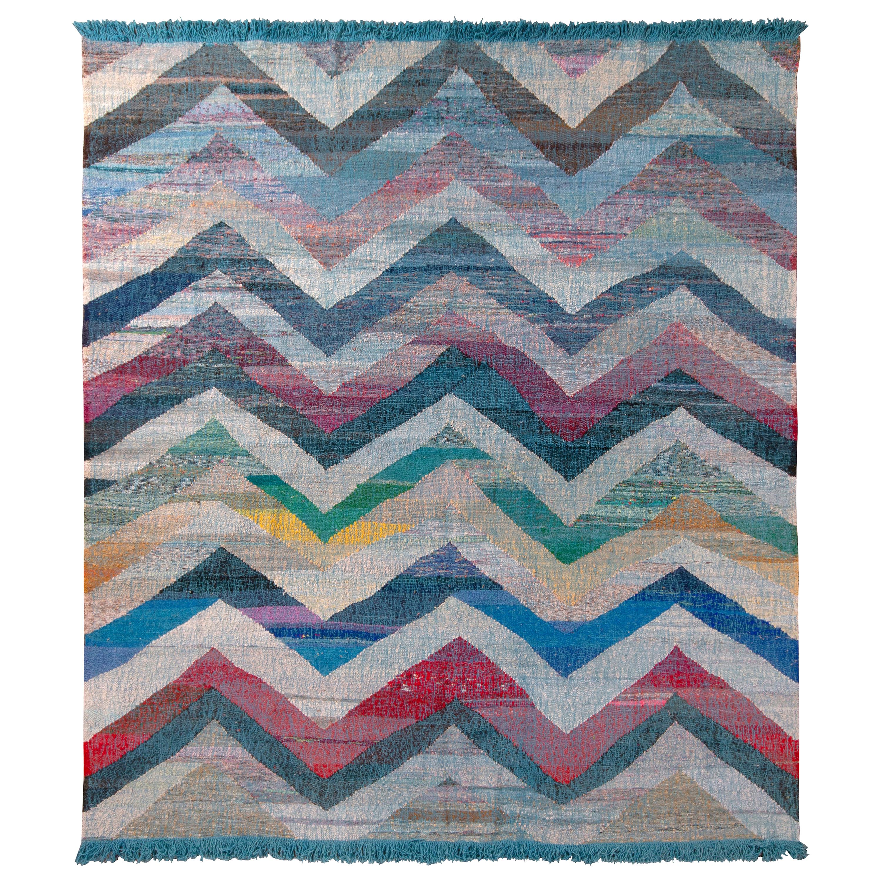 Rug and Kilim's Classic Style Modern Rug Beige Gold Geometric Pattern ...