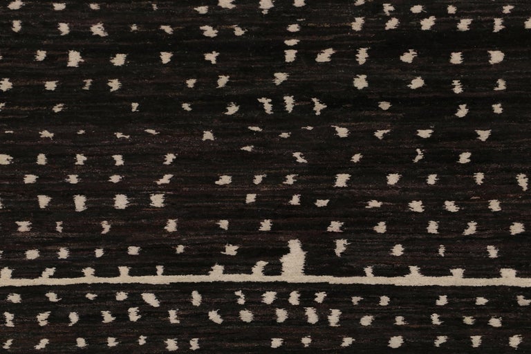 Rug and Kilim’s Modern Rug in Black and White Dots Pattern For Sale at ...