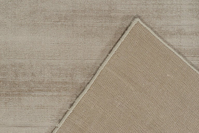 Rug and Kilim’s Modern Rug in Solid Beige For Sale at 1stDibs