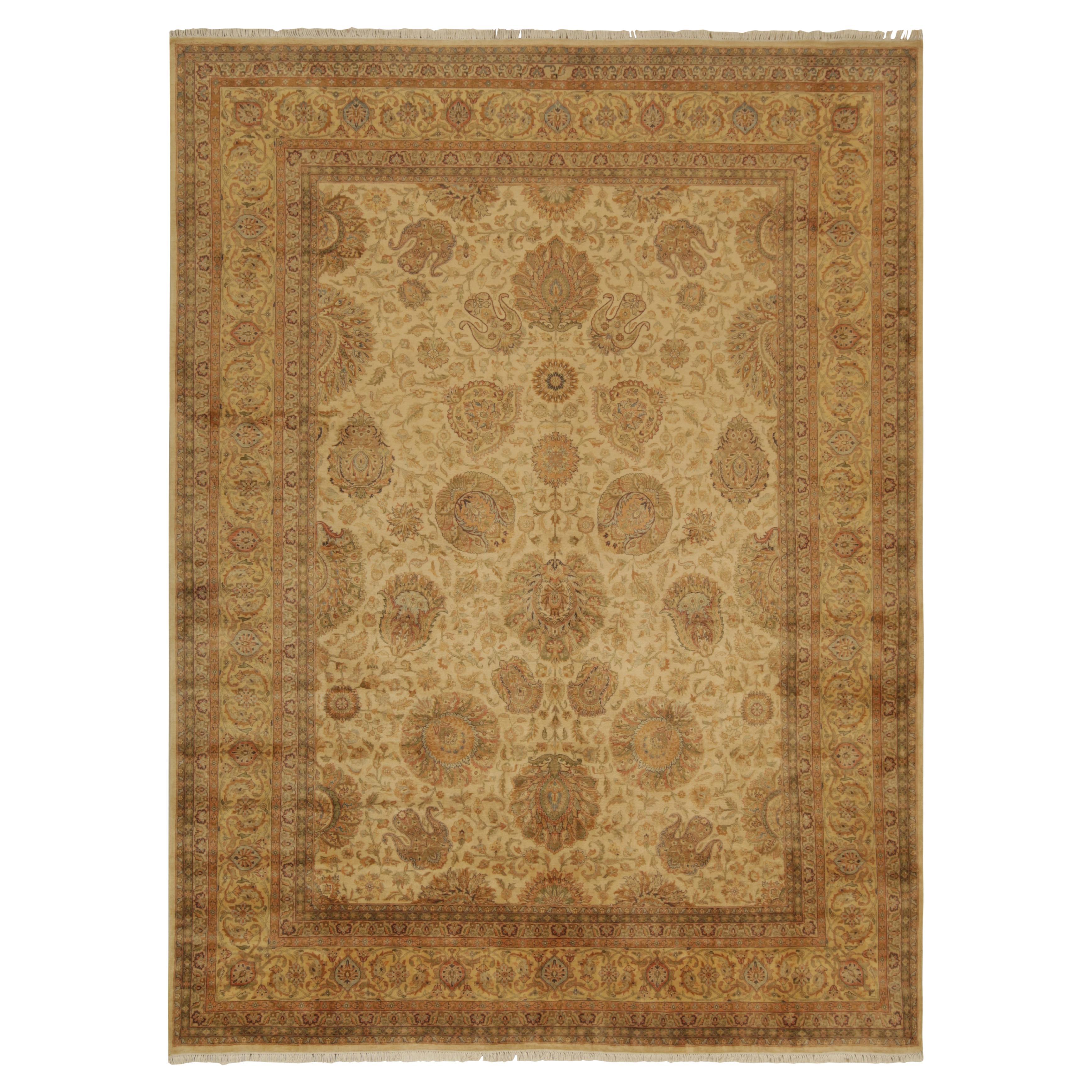 Rug and Kilim's Vintage Sultanabad Style Rug Beige Brown Persian ...