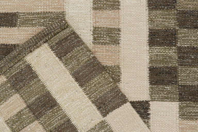 Rug and Kilim’s Scandinavian style Kilim in Polychromatic Geometric ...