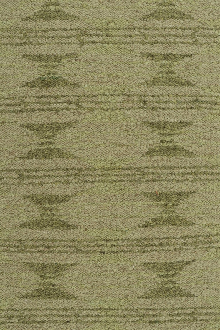 Rug and Kilim’s Scandinavian Style Kilim with Geometric Patterns in ...