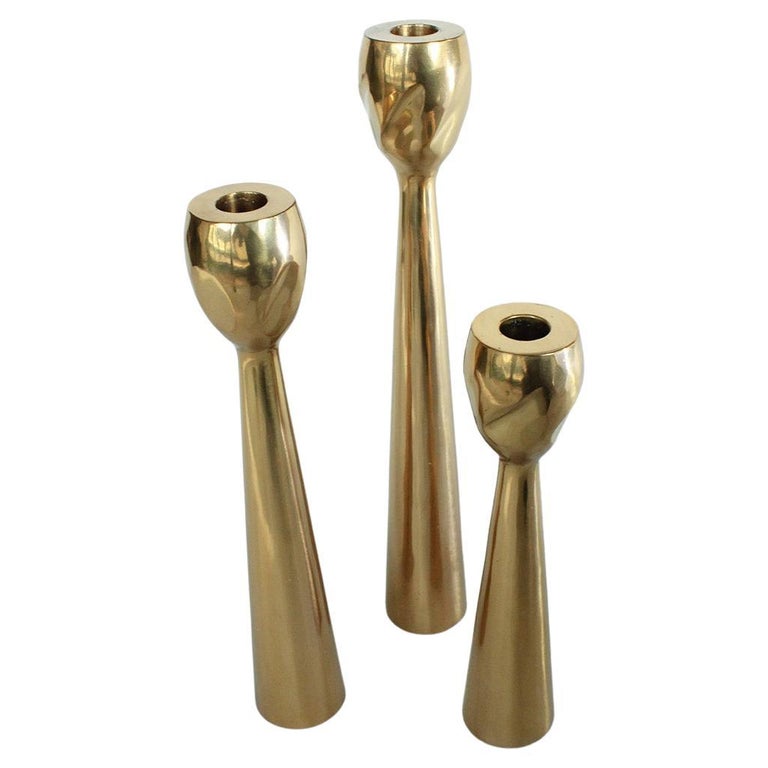 Rui Candlesticks Set of 3 Cast Bronze by Studio Sunt For Sale at 1stDibs