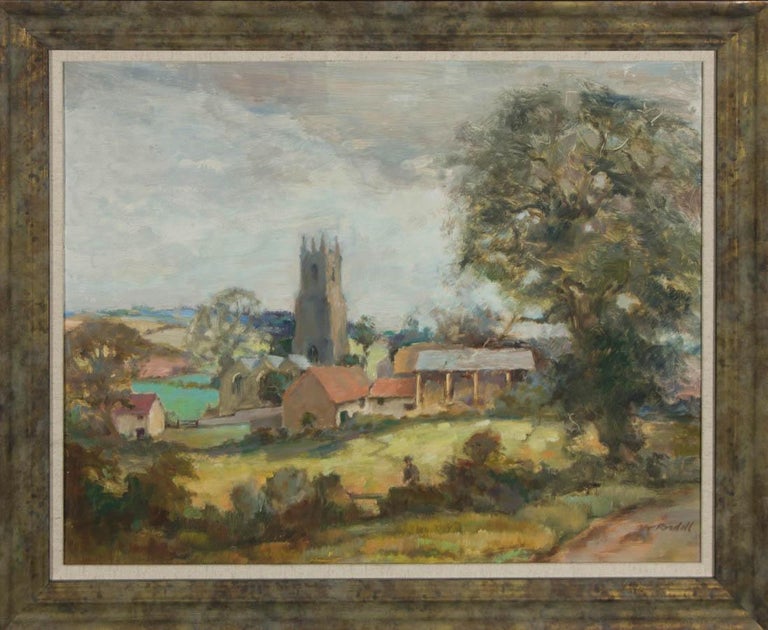 Rundell - Rundell - 20th Century Oil, A Church In Early Spring For Sale ...