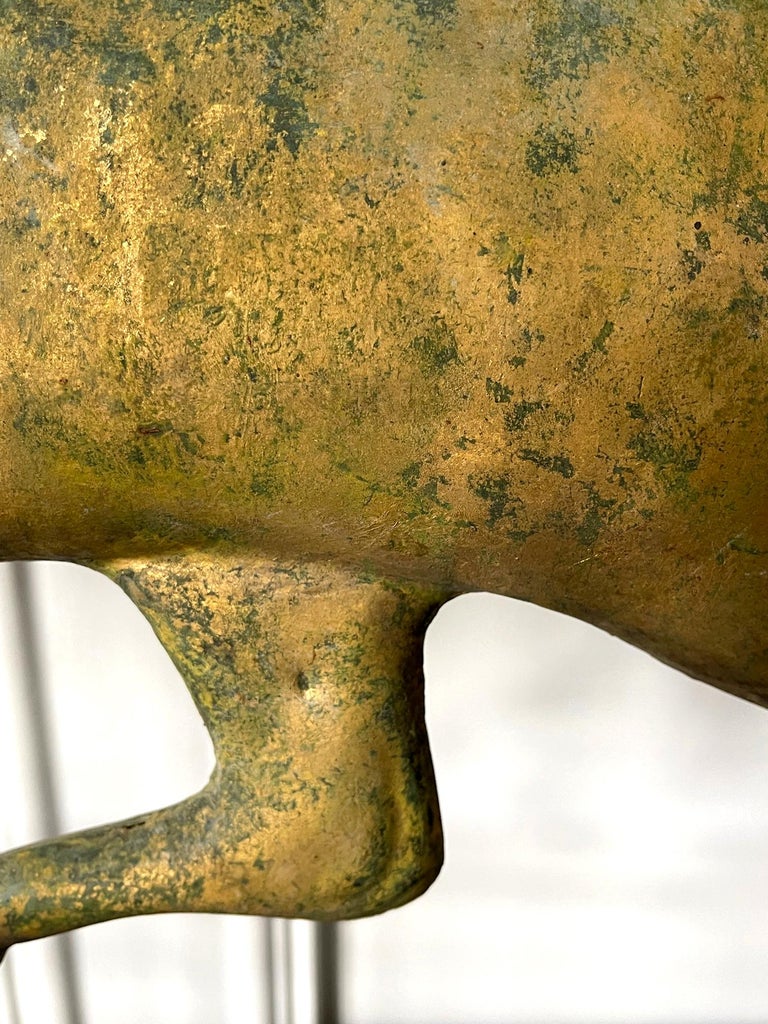 Running Horse Weathervane on Display Stand For Sale at 1stDibs