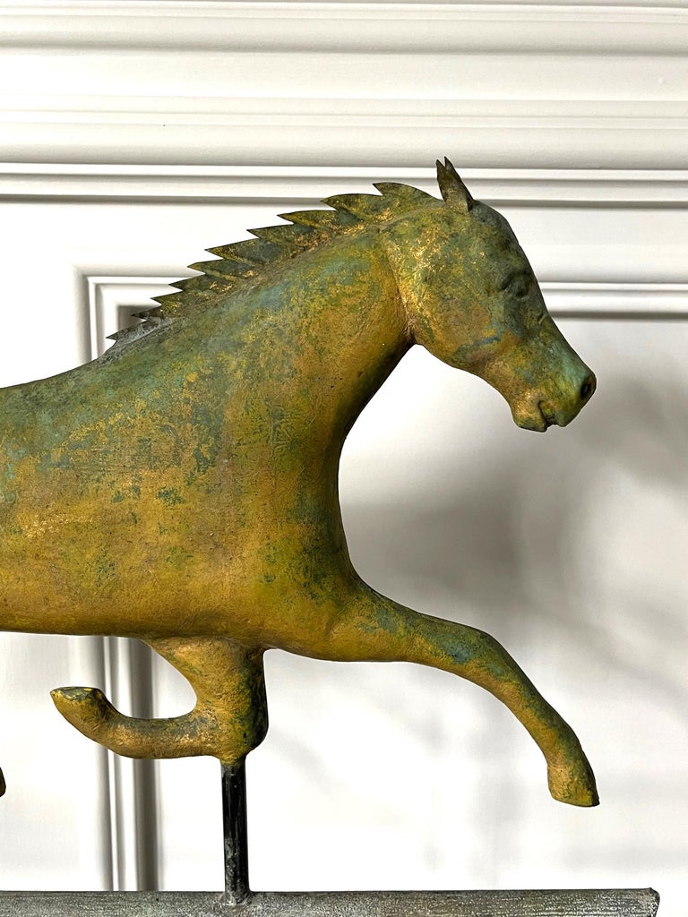 Running Horse Weathervane on Display Stand For Sale at 1stDibs ...
