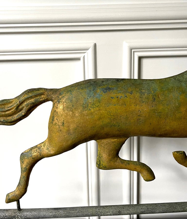 Running Horse Weathervane on Display Stand For Sale at 1stDibs ...