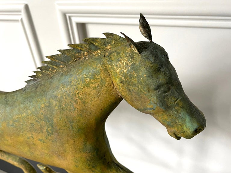 Running Horse Weathervane on Display Stand For Sale at 1stDibs ...