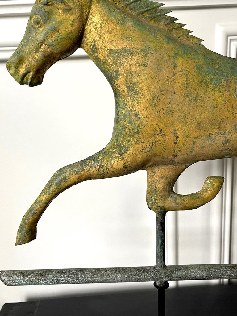 Running Horse Weathervane on Display Stand For Sale at 1stDibs ...