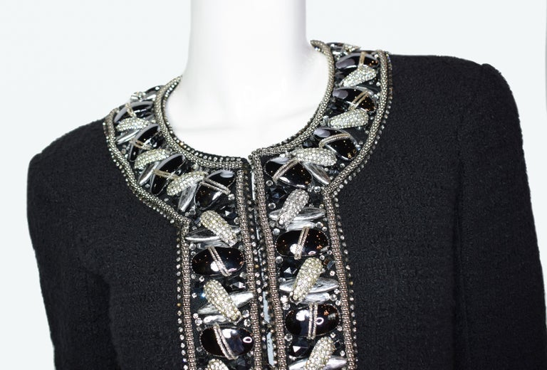 Runway Balmain Crystals And Faux Pearls Embellished Jacket, 2009 Spring ...