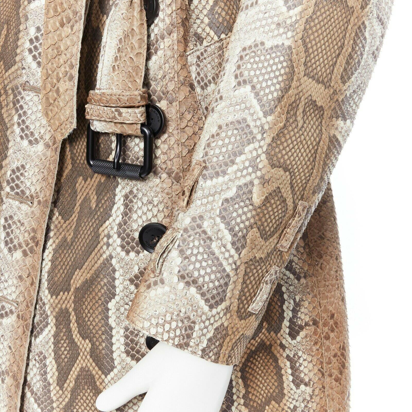 runway BURBERRY PRORSUM SS11 python leather double breasted spike stud ...