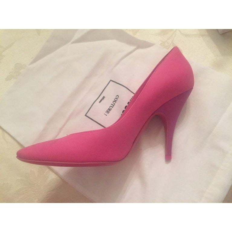 Runway SS15 Moschino Couture Jeremy Scott Barbie Pink High Heels ...