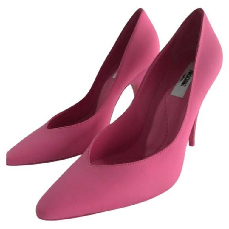 Runway SS15 Moschino Couture Jeremy Scott Barbie Pink High Heels ...