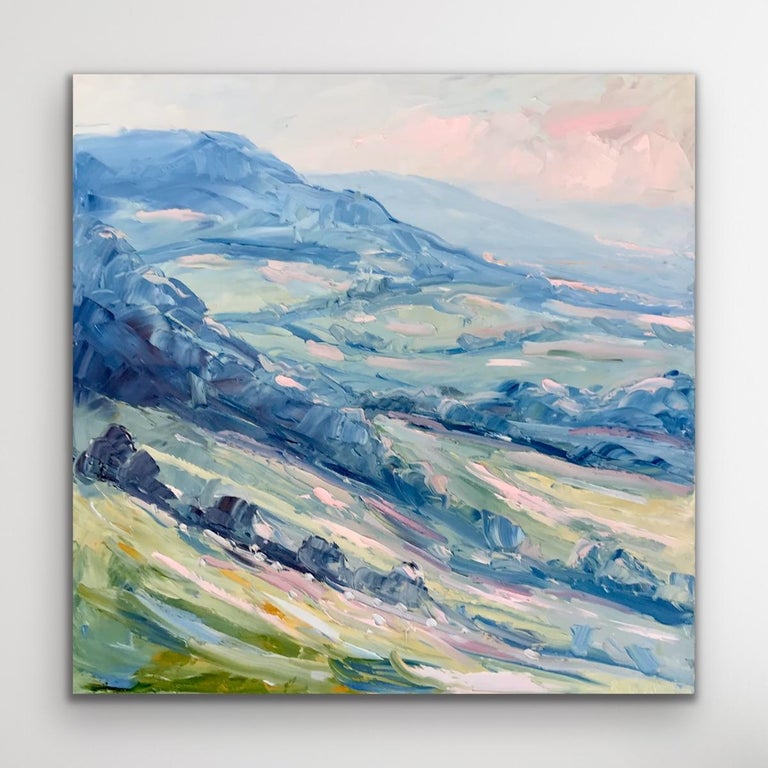 Rupert Aker - Cotswold Escarpment by Rupert Aker, Landscape painting ...