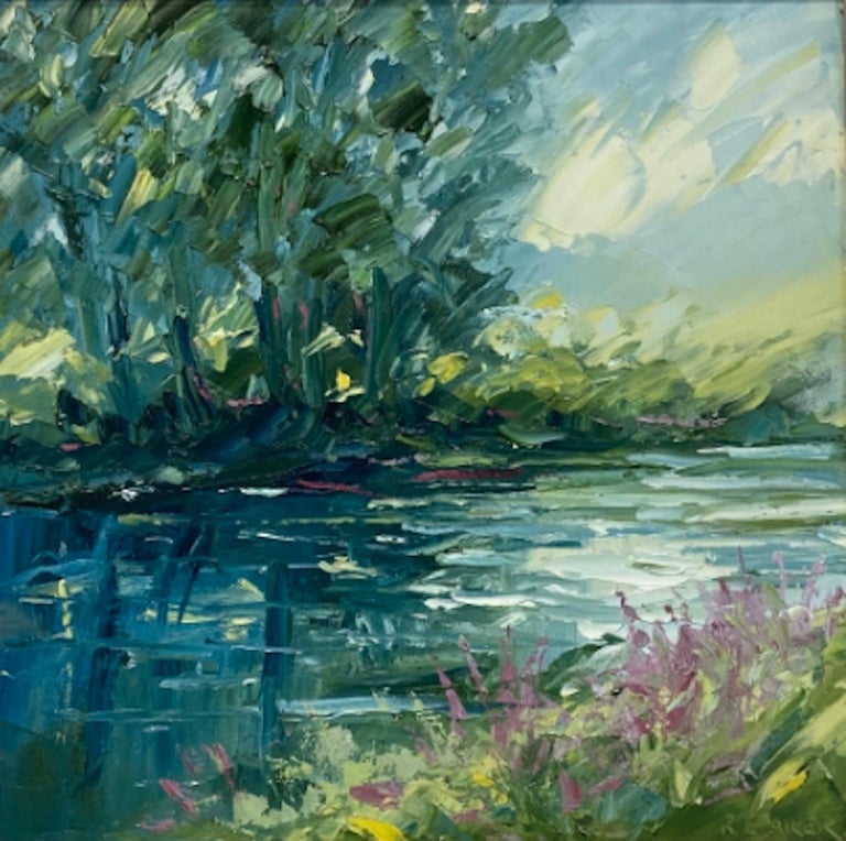 Rupert Aker - Rupert Aker, Beside the Windrush, Cotswolds Landscape Art ...