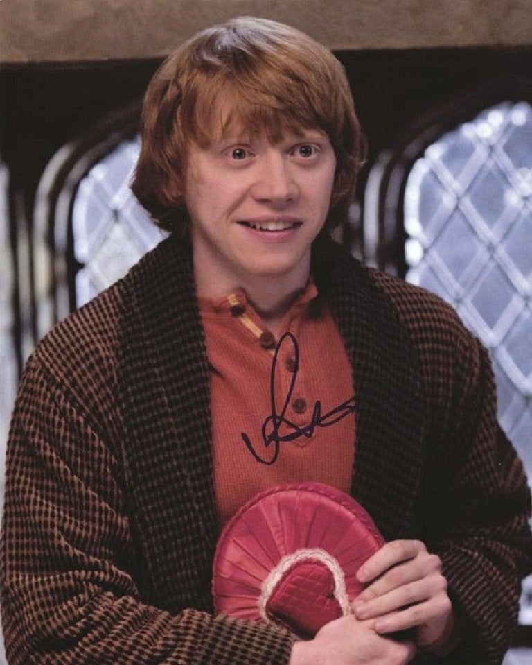 Rupert Grint Harry Potter - Photographie originale signée couleur En ...