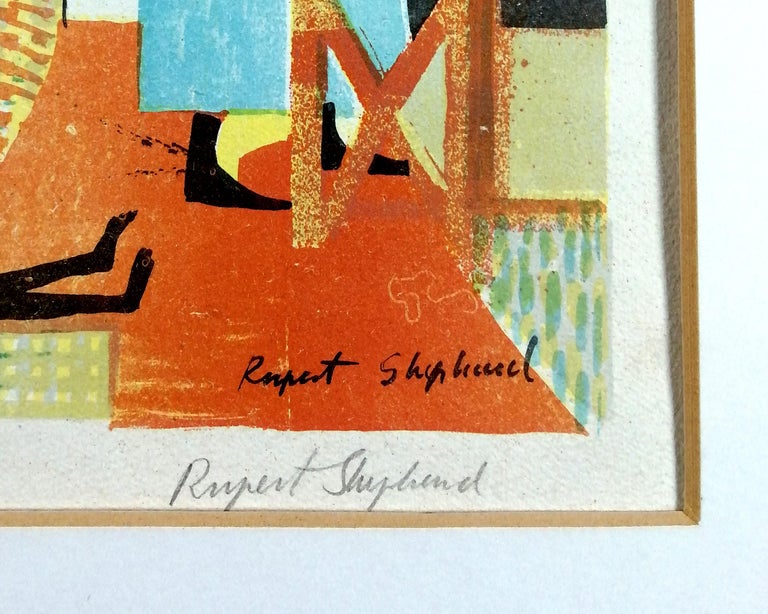 Rupert Shephard - African Interior - Mid Century Modern Cubist Colour ...