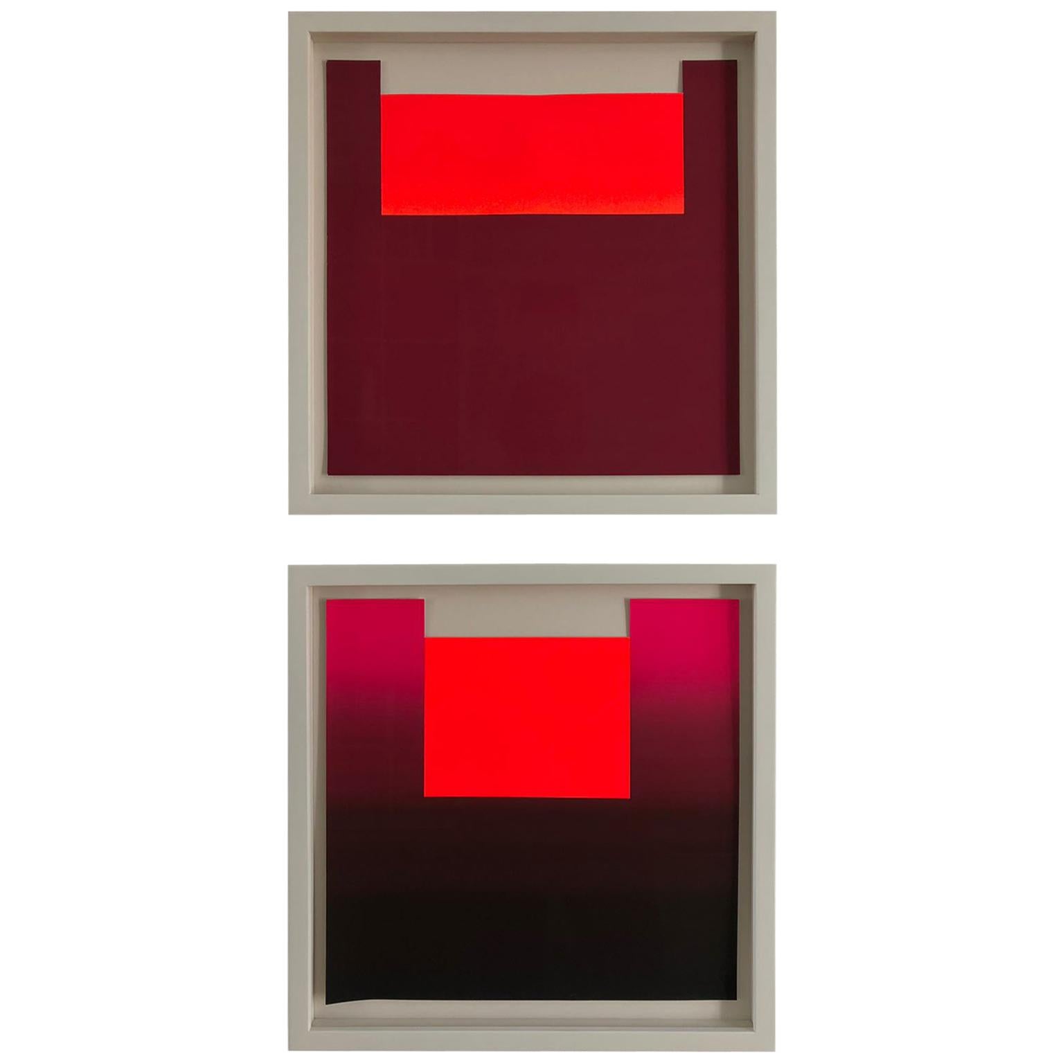 Rupprecht Geiger "Ohne Titel" Pair of Colored Lithographs at 1stDibs ...