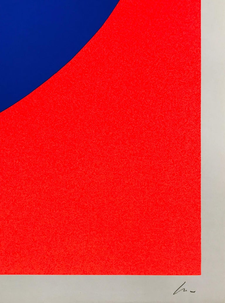 Rupprecht Geiger - Blue on Red (from "Colour in the Round"), Silkscreen ...