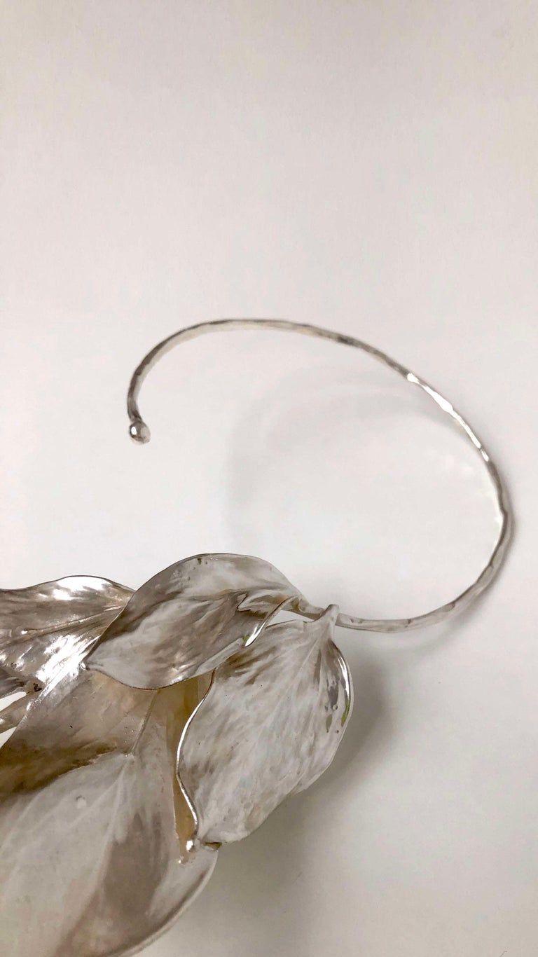 Ruscus 1000 Sterling Silver Plated Rusco Choker For Sale at 1stDibs