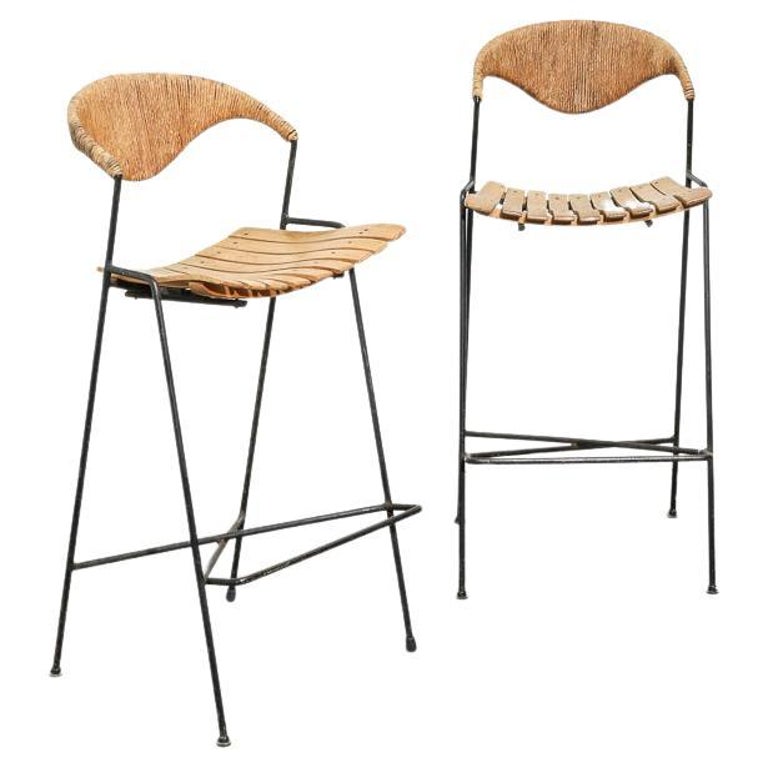 Rush Bar Stools by Arthur Umanoff For Sale at 1stDibs