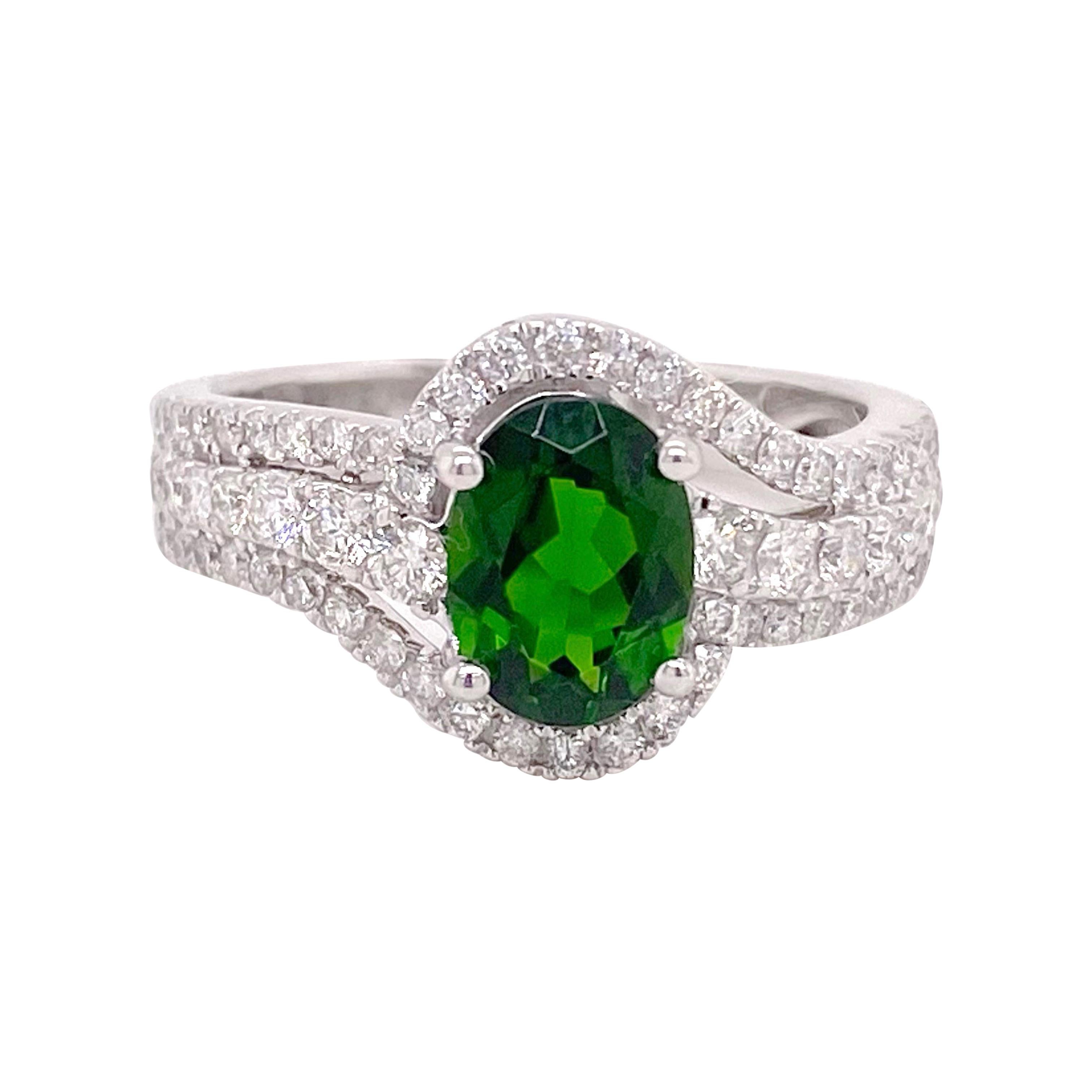 Customizable Russalite Diamond Ring, Yellow Gold, .95 Ct Russalite ...