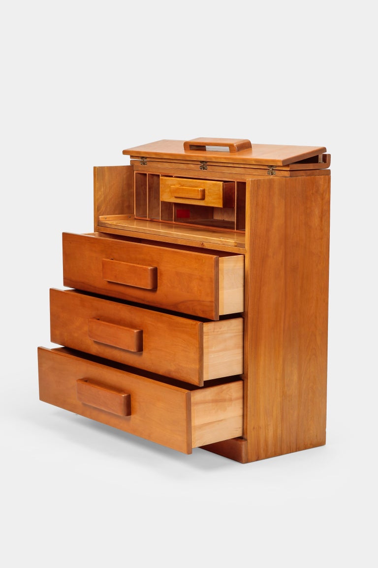 Attributed to Russel Wright American Modern Maple Secretaire Snyders ...
