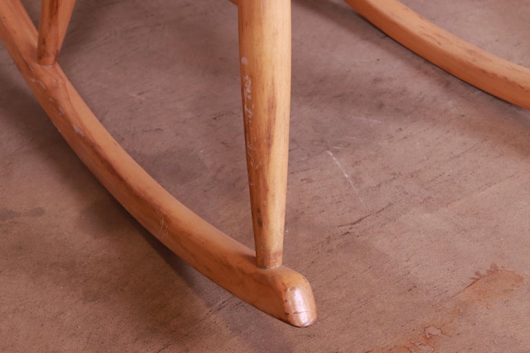 Russel Wright for Conant Ball Solid Birch Rocking Chair, 1950s For Sale ...