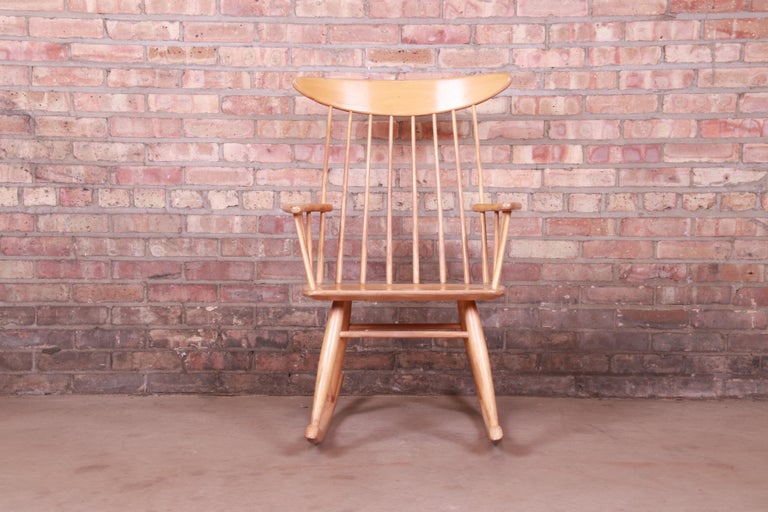 Russel Wright for Conant Ball Solid Birch Rocking Chair, 1950s For Sale ...