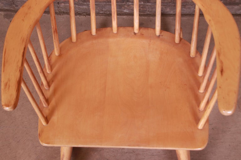 Russel Wright for Conant Ball Solid Birch Rocking Chair, 1950s For Sale ...