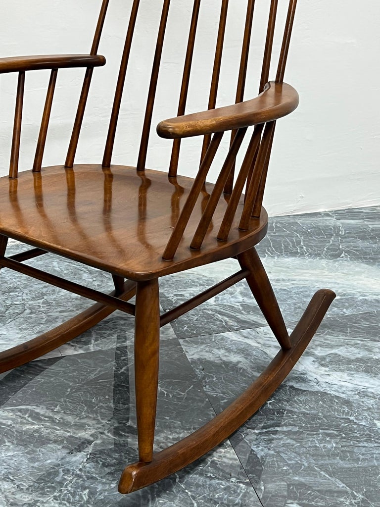 Russel Wright Spindle Back Rocking Chair for Conant Ball For Sale at ...