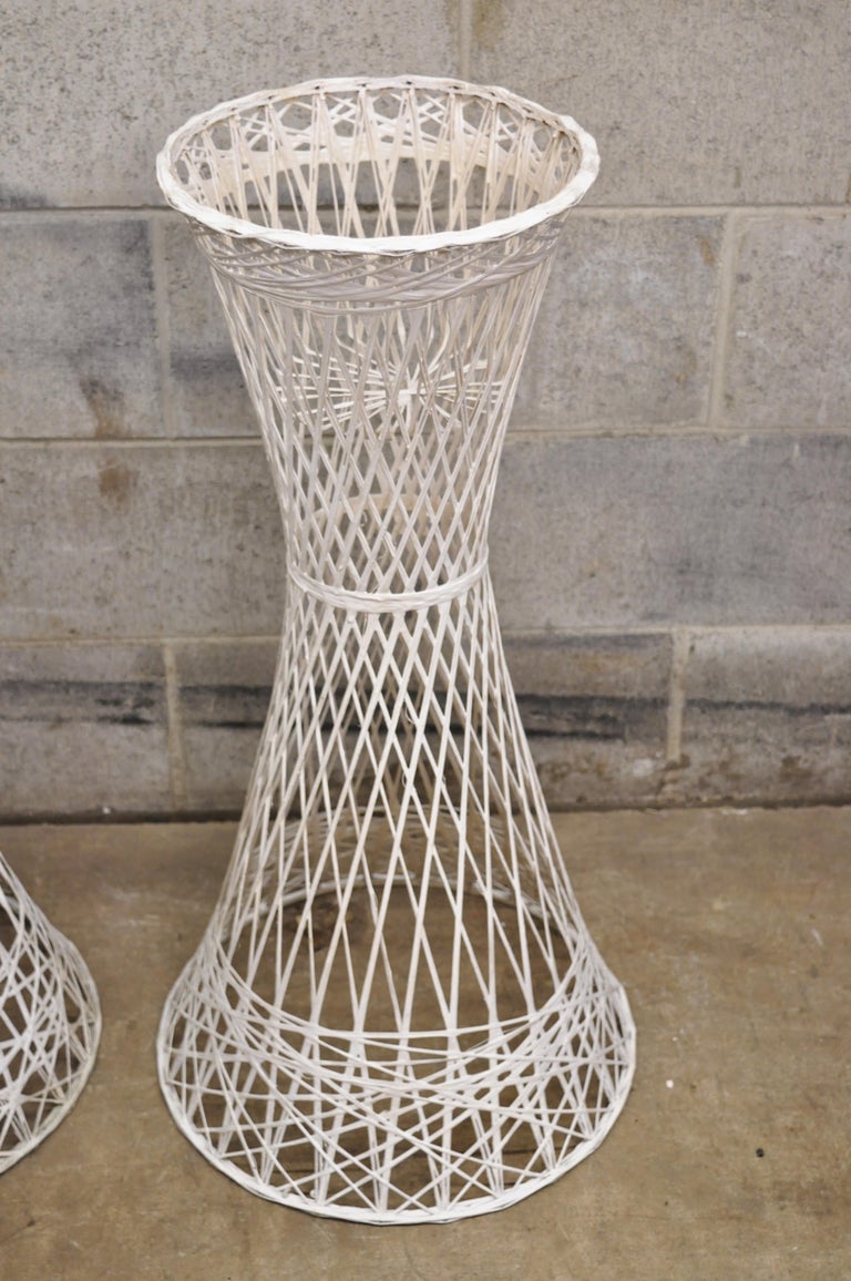 Russell Woodard Woven Fiberglass Mid-Century Modern Plant Pedestal ...