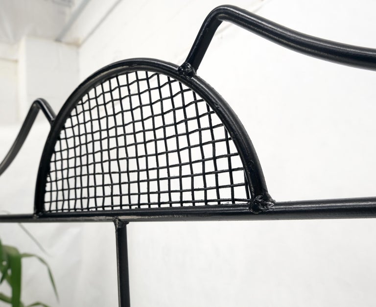 Russell Woodard Wrought Iron 3 Tiers Bakers Rack w/ Glass Shelves at ...