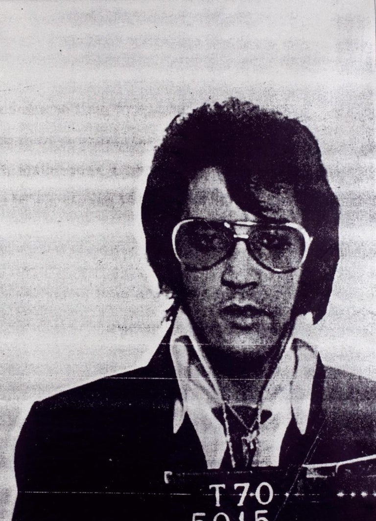 Russell Young - Elvis - Atomic Silver and Milori Blue - Enamel Screen ...