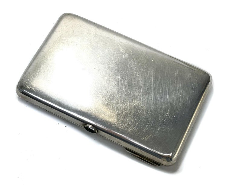 Russian 84 Silver Cigarette Case Moscow Second Kokoshnik, 1908-1926 For ...
