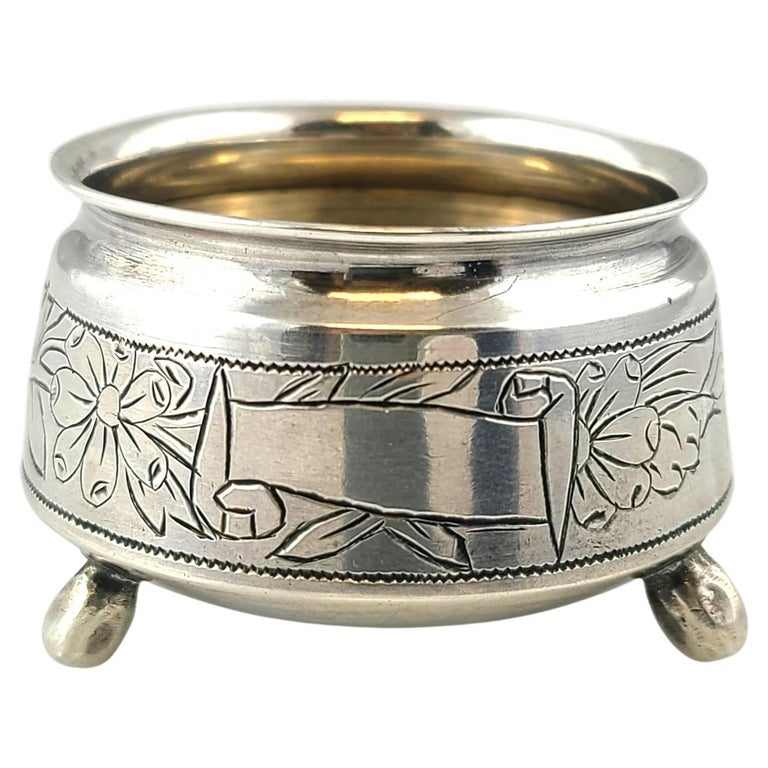 Russian 84 Silver Salt Cellar For Sale at 1stDibs