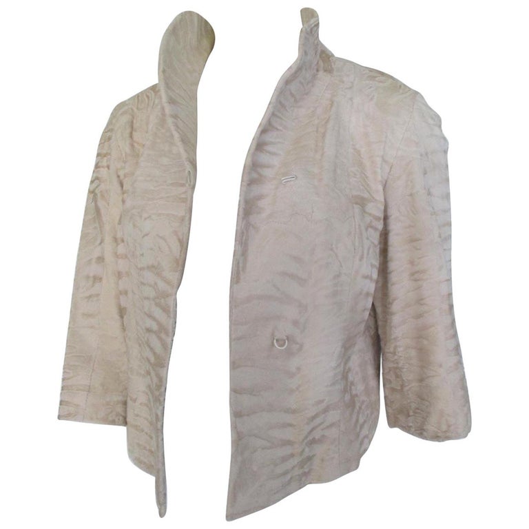 Russian Broadtail Lamb Fur Jacket Bolero Style at 1stDibs