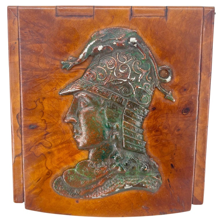 Russian Burlwood Box with Ancient Roman Soldier Decoration, circa 1810 ...