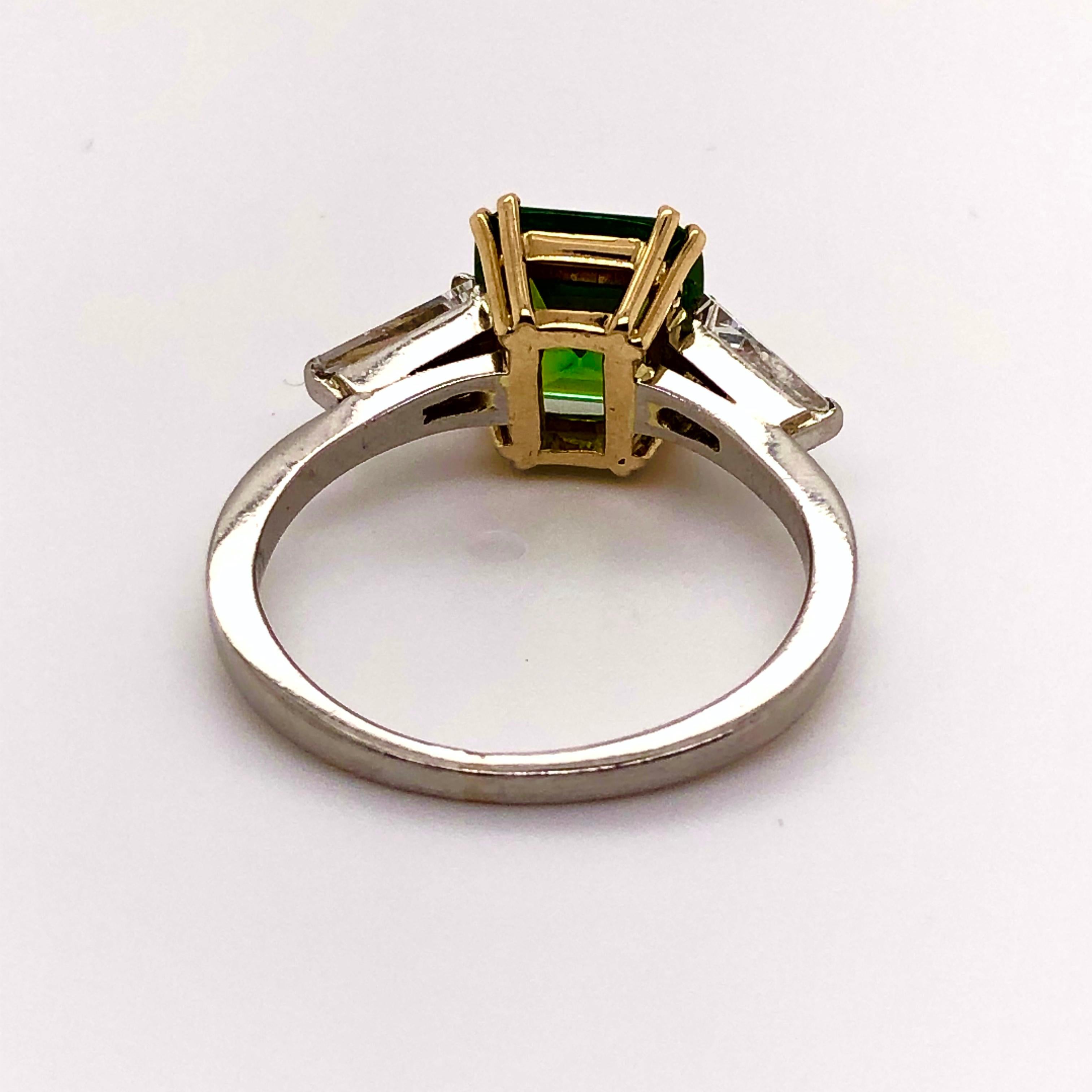 Russian Demantoid 2.49 Carat and Diamond Ring at 1stDibs | demantoid ...