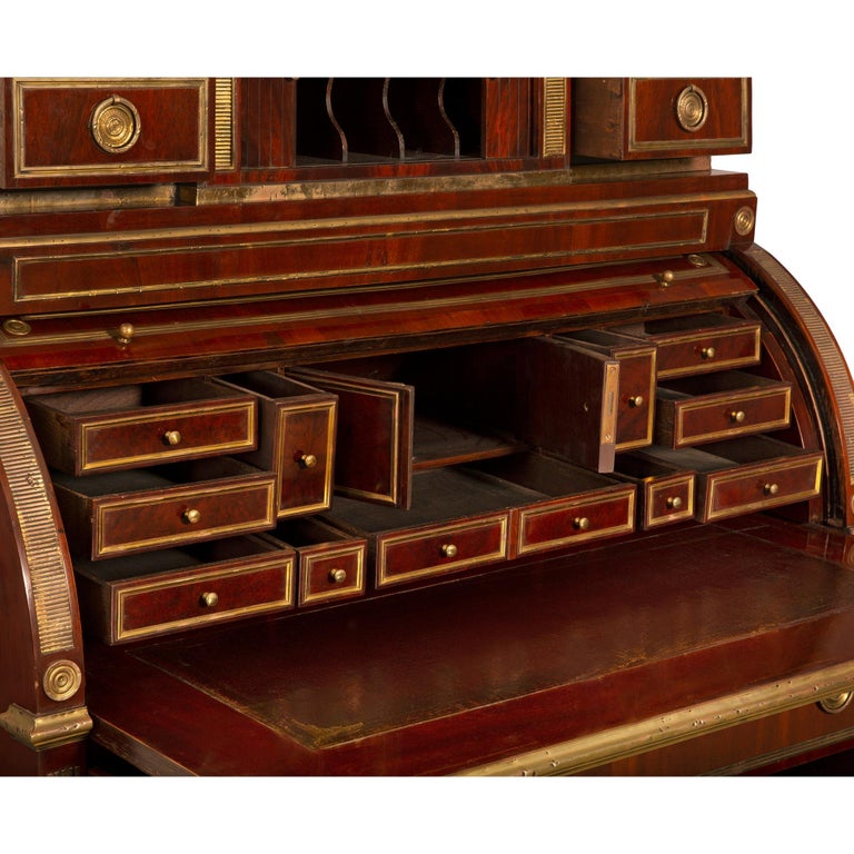 Russian Early 19th Century Empire Style Mahogany 'Bureau a Cylindre ...
