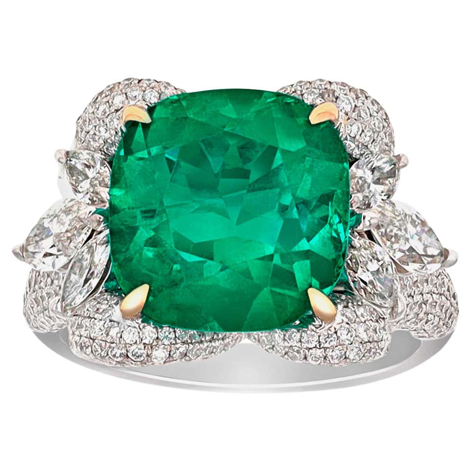Colombian Emerald Ring 1367 Carats For Sale At 1stdibs