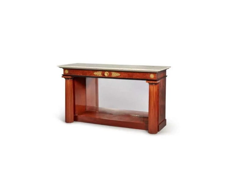 Russian Empire Ormolu-Mounted Mahogany Console Table Cupboard, circa ...